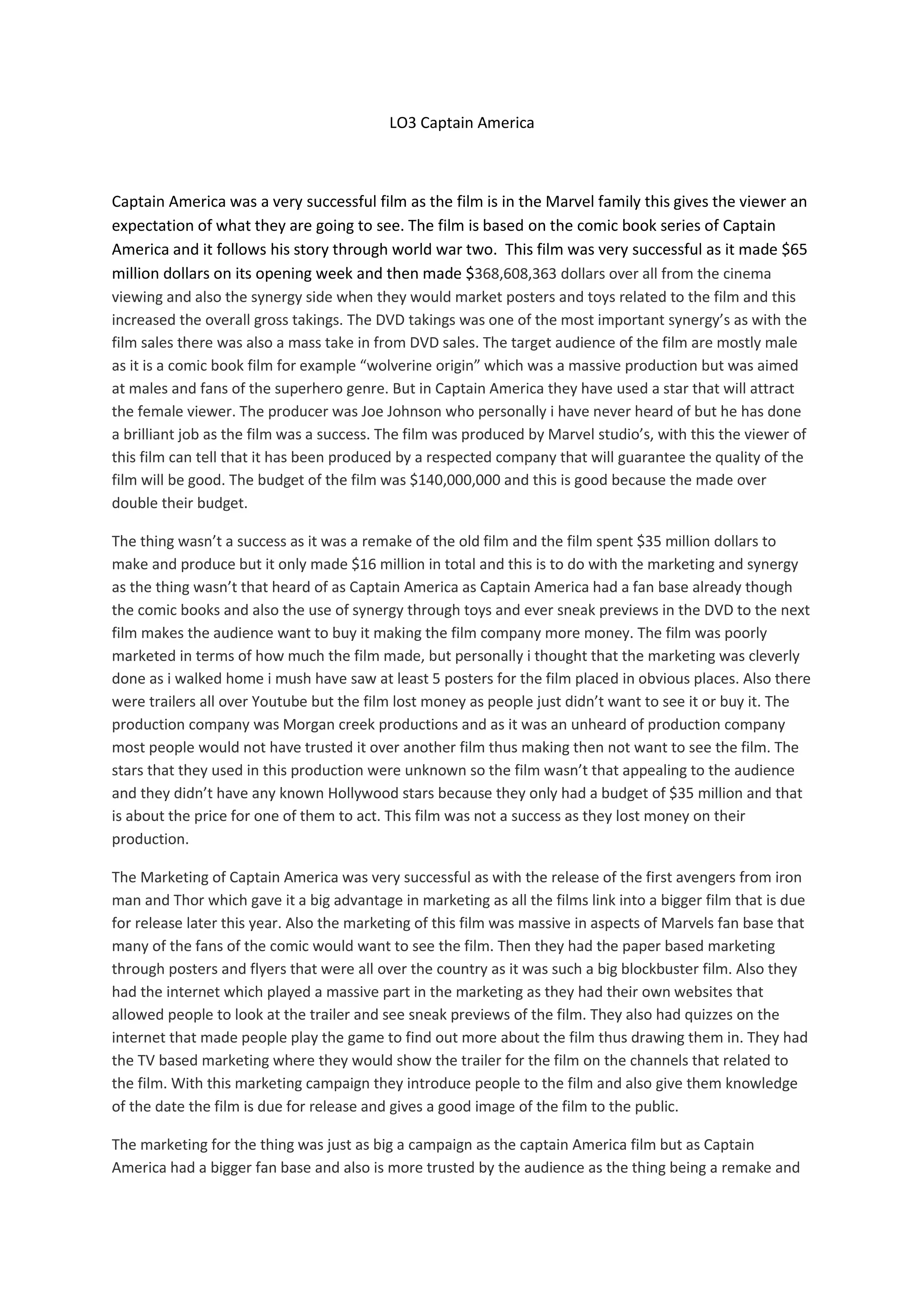 Lo3 captin america | PDF