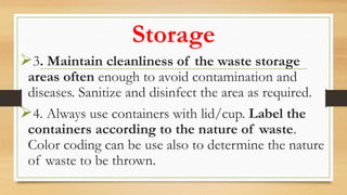 LO3 Storage Practices and Principles for Waste Materials Grade 9 ...