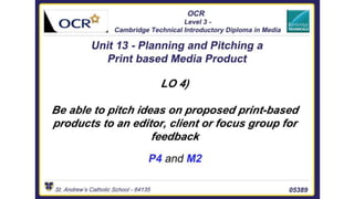 Unit 13 - LO4 | PPTX