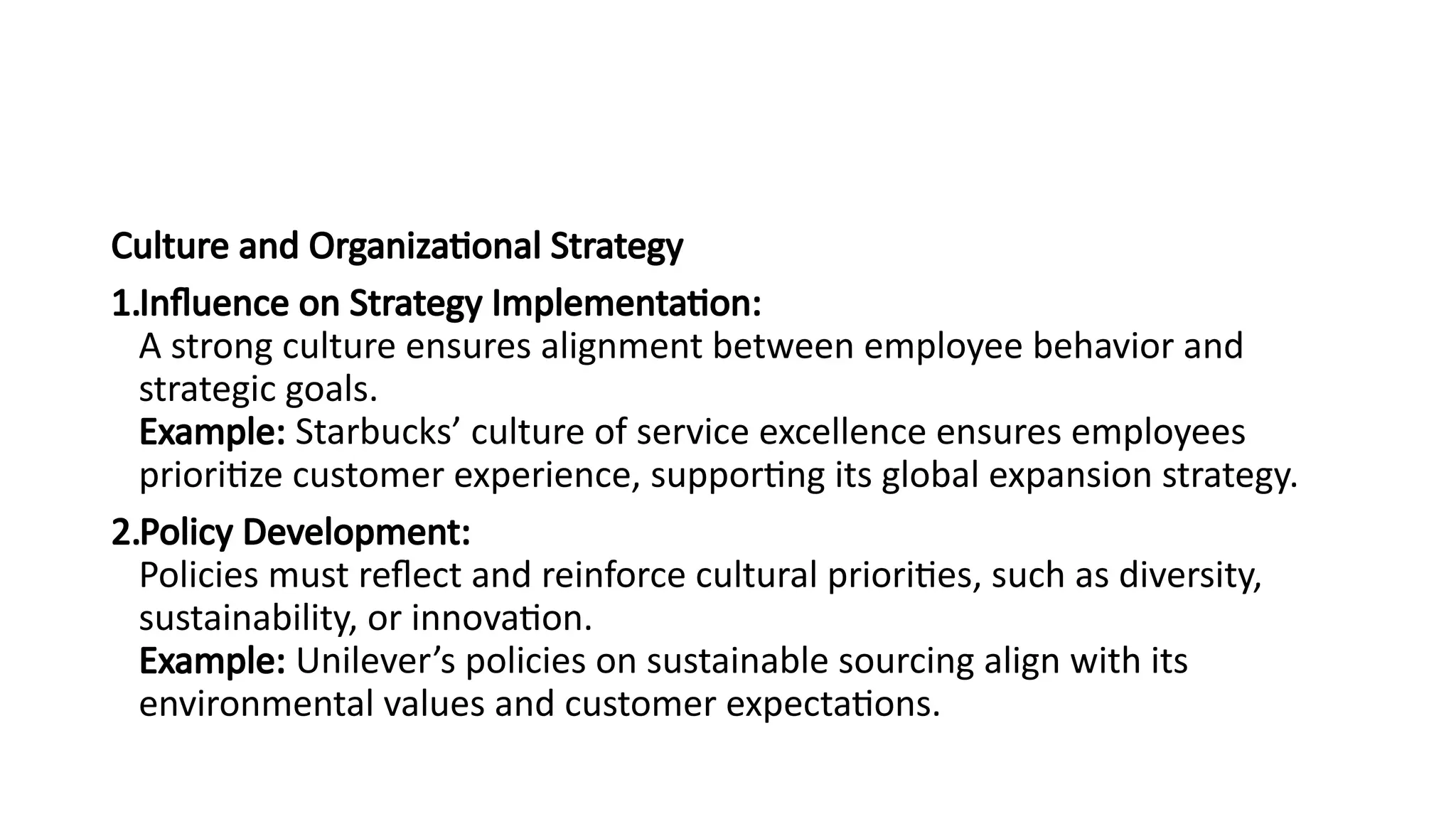 Influence of orgaizational Culture on workforce | PPTX