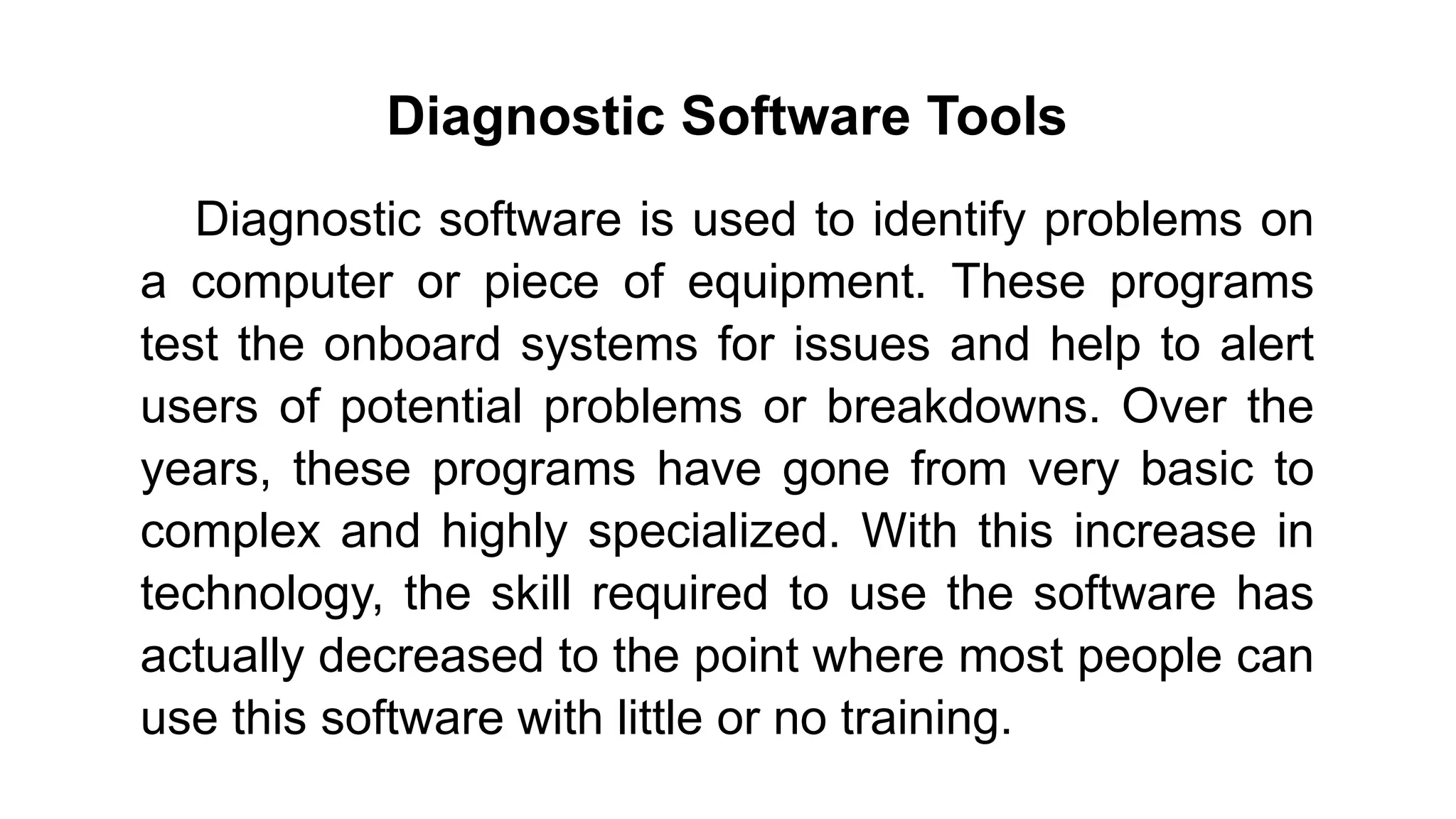 LO6.pptx diagnostic software in computer | PPT