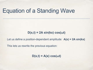 Lo 6 standing waves | PPTX | Physics | Science