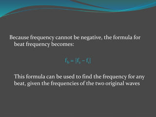 Beats: The Interference of Waves with Different Frequencies | PPTX