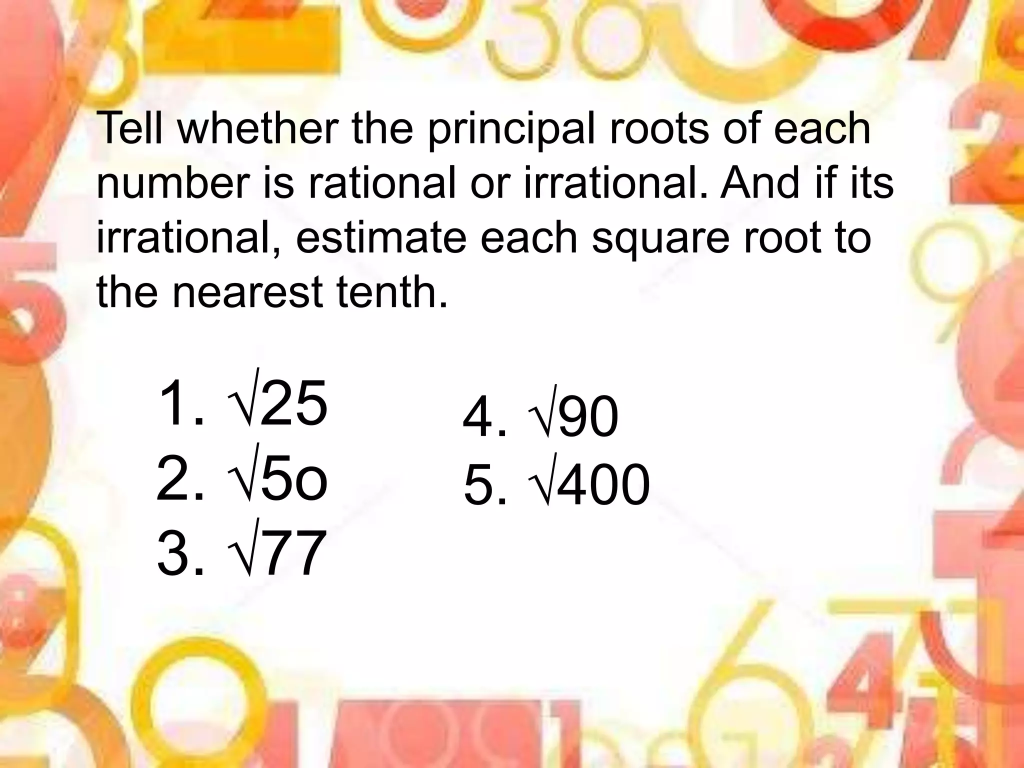 Irrational Numbers | PPTX