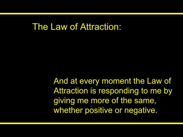 The Law of Attraction | PPT | Healthy Living