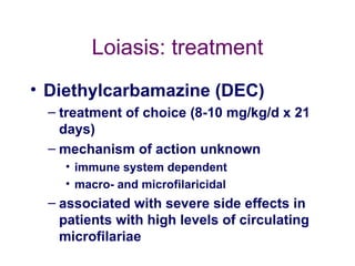 Loa Loa cope by Dr. Nutman | PPT
