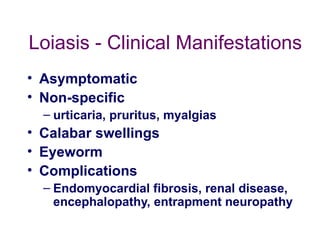 Loa Loa cope by Dr. Nutman | PPT