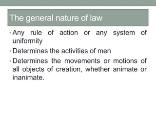 Introduction to Law | PPTX