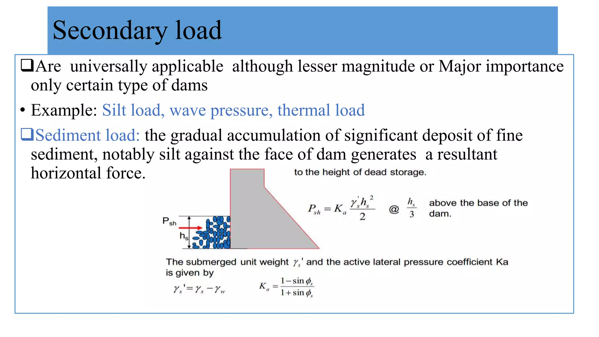 Load on Gravity Dam | PPTX