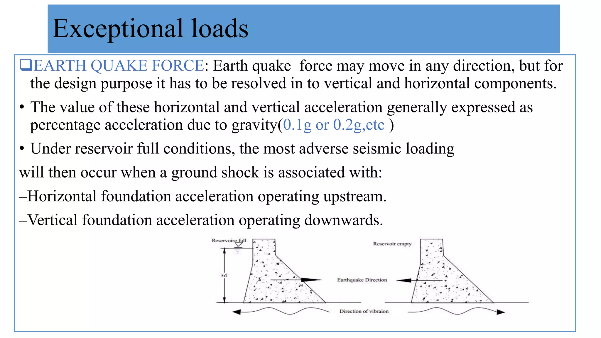 Load on Gravity Dam | PPTX | Geology | Science