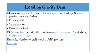 Load on Gravity Dam | PPTX