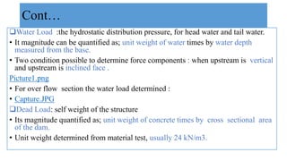 Load on Gravity Dam | PPTX | Geology | Science