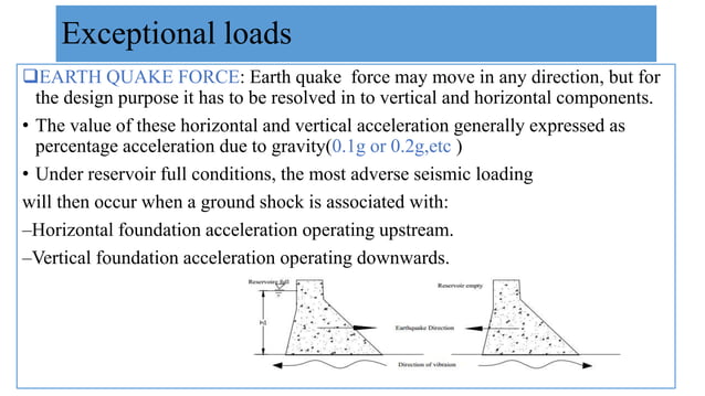 Load on Gravity Dam | PPTX | Geology | Science