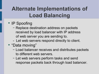 Load Balanced DNS Server A server which cycles through IP ... | PPT