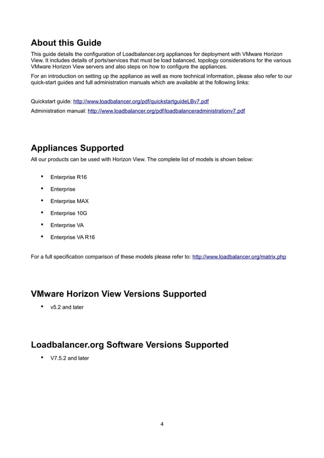 Load balancing VMware Horizon View Deployment Handbuch | PDF