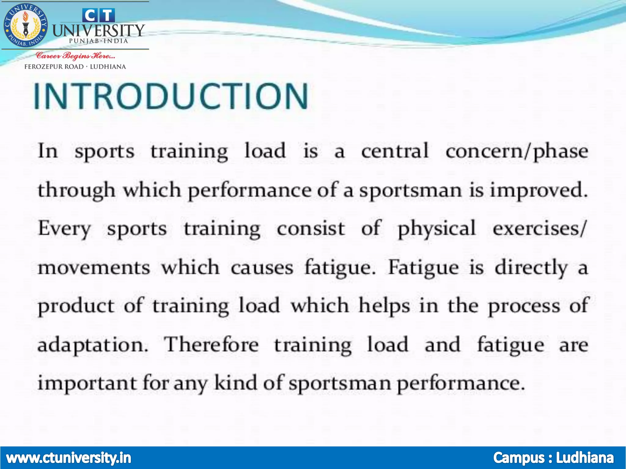 Sports Load | PPTX