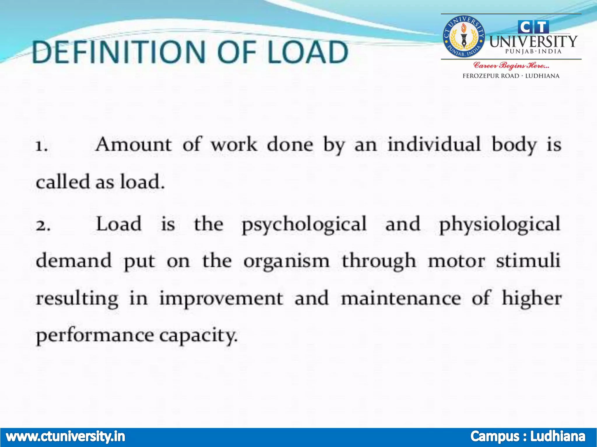 Sports Load | PPTX