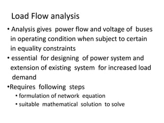 Load-Flow in electrical engineering power system | PDF