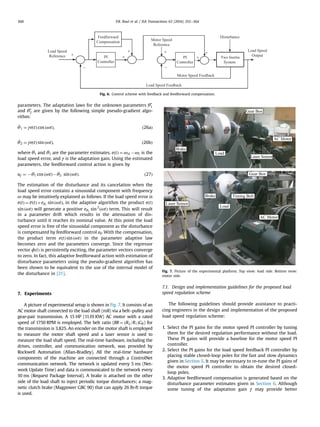 Load speed regulation in compliant mechanical transmission systems using feedback and ...
