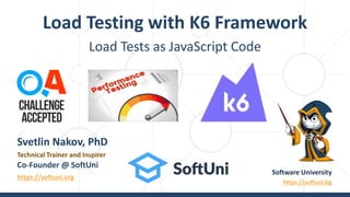 Load Testing with k6 framework | PPT