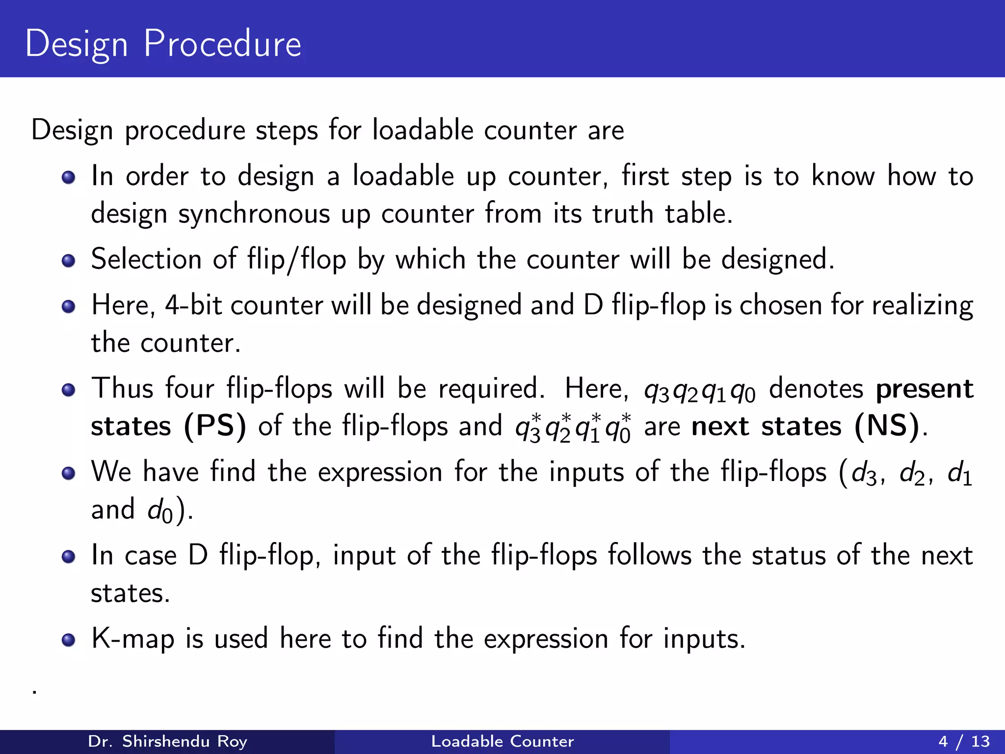 Synchronous Loadable Up and Down Counter | PDF