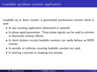 Synchronous Loadable Up and Down Counter | PDF