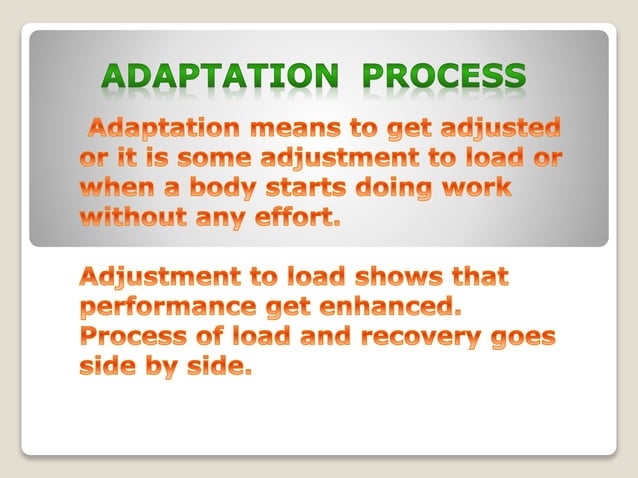 Sports Training : Load and adaptation | PPTX | Sports