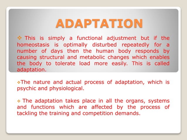 Sports Training : Load and adaptation | PPTX | Sports