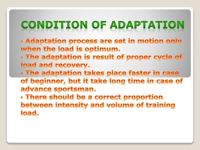 Sports Training : Load and adaptation | PPTX | Sports