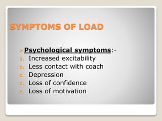 Sports Training : Load and adaptation | PPTX