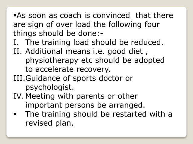 Sports Training : Load and adaptation | PPTX | Sports