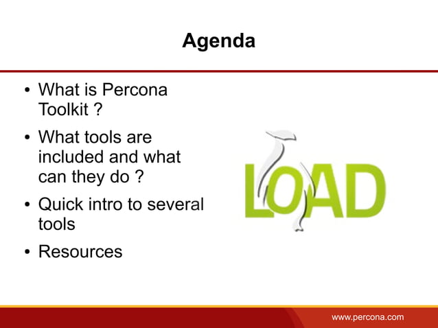 Loadays Managing My Sql With Percona Toolkit Ppt