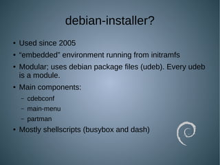 Inside debian-installer | ODP