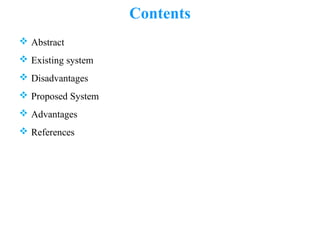 Load balanced clustering with mimo uploading technique for mobile data gathering in wsn | PPT