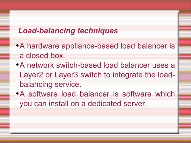 Web Server Load Balancer | PPT