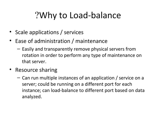 Load balancing | PPT