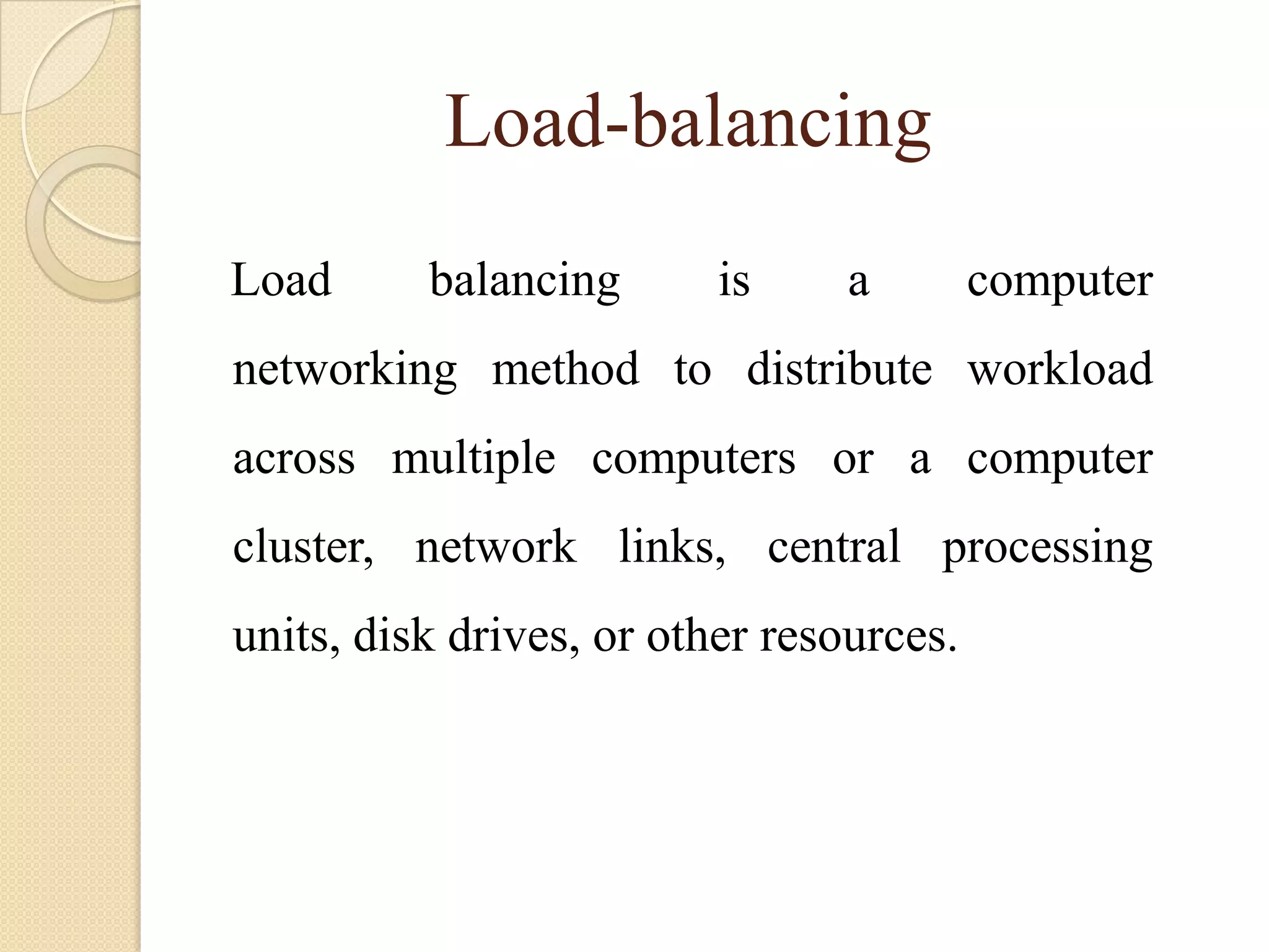 Load balancing | PPTX