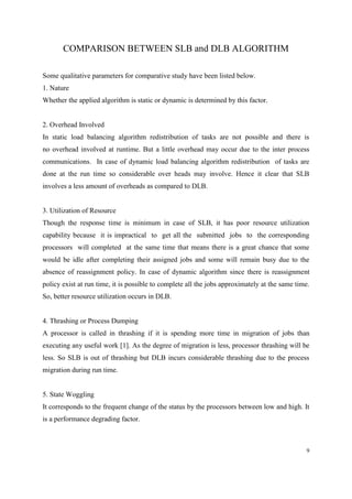 Load balancing in Distributed Systems | DOCX