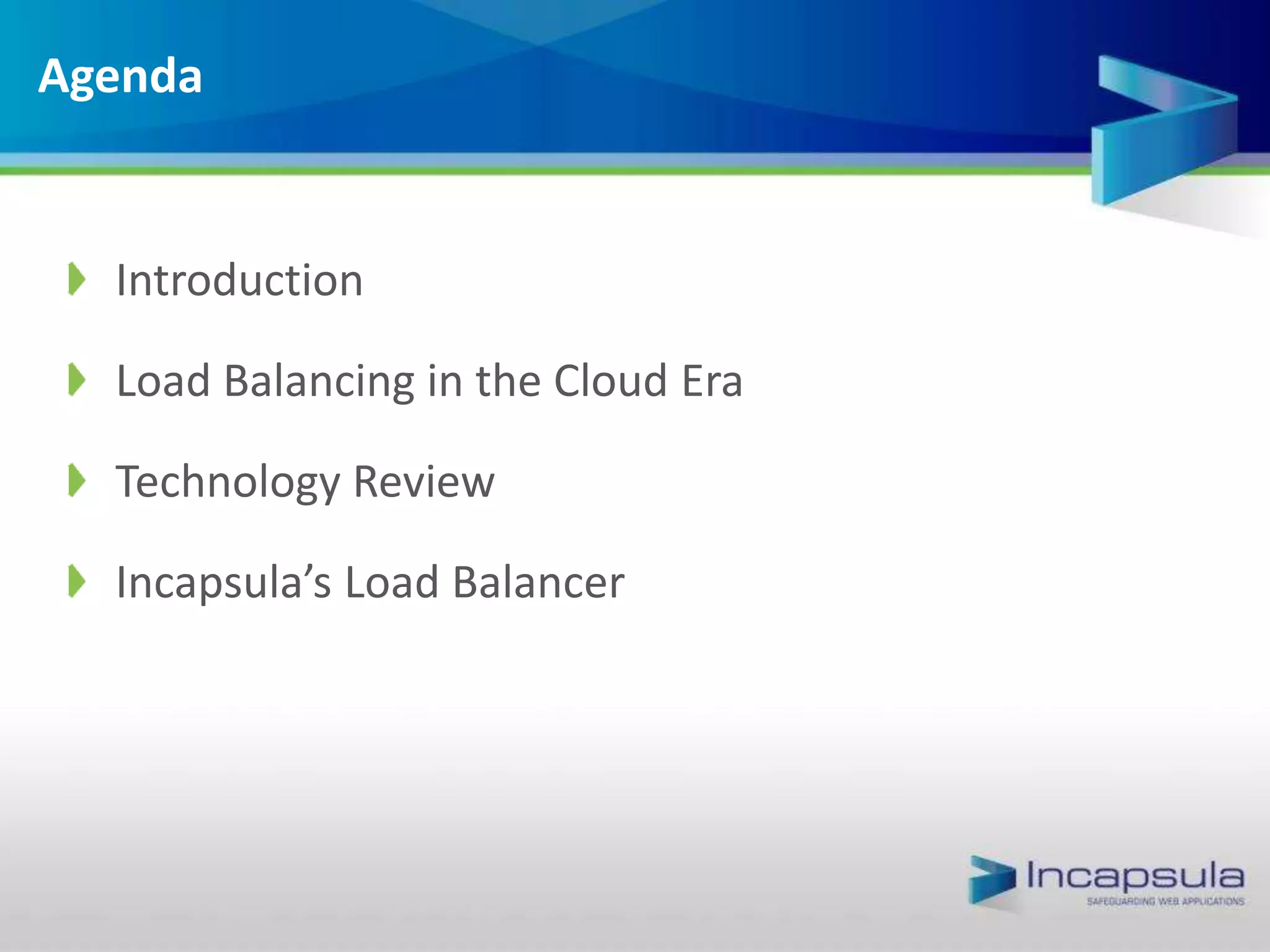 Load Balancing from the Cloud - Layer 7 Aware Solution | PPT
