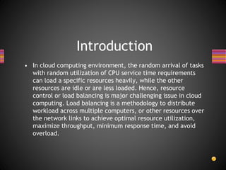 Load balancing In cloud - In a semi distributed system | PPT