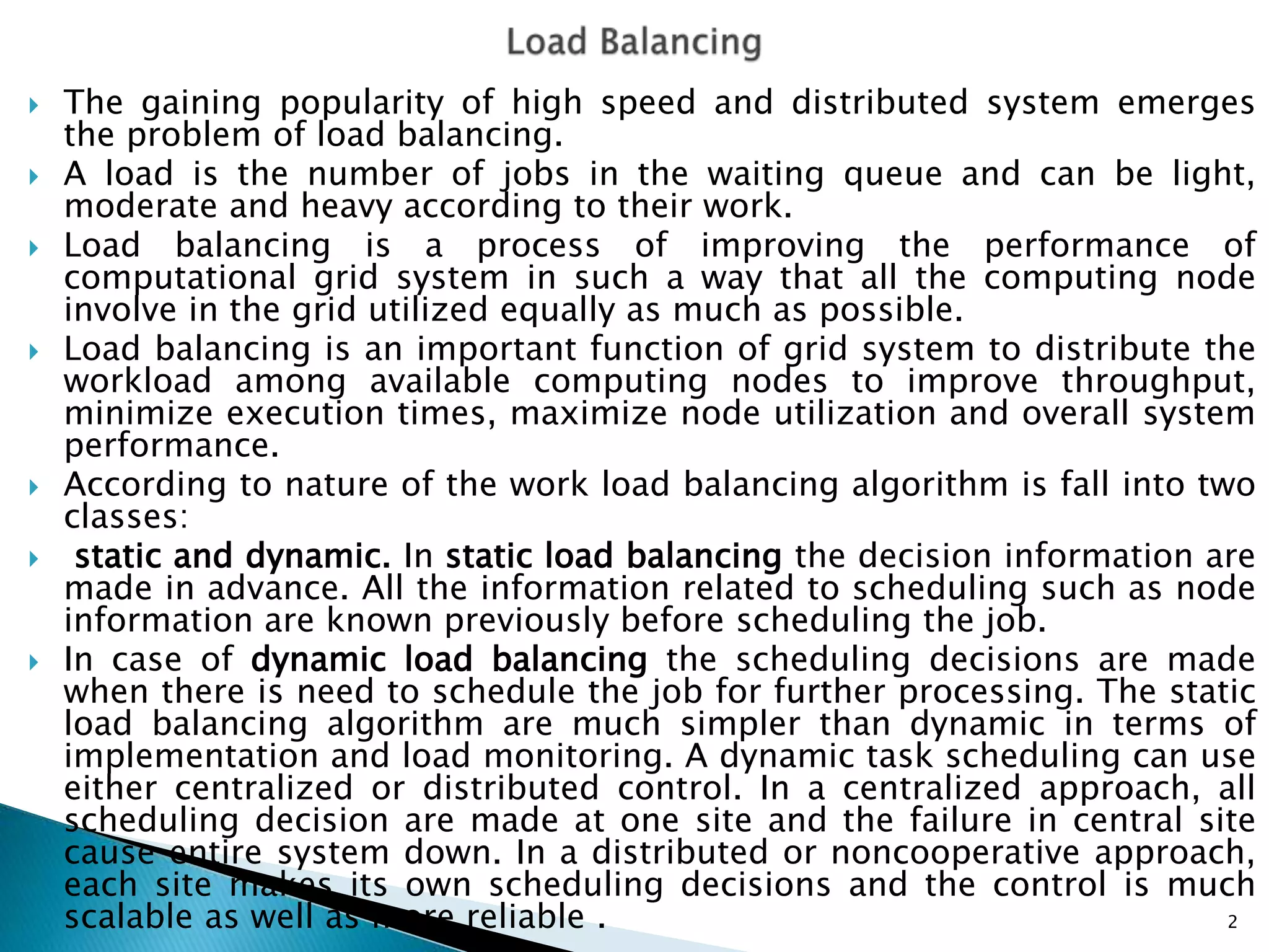 Load balancing | PPTX | Computer Networking | Computing