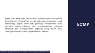 Load Balancing menguunakan router Mikrotik | PPT