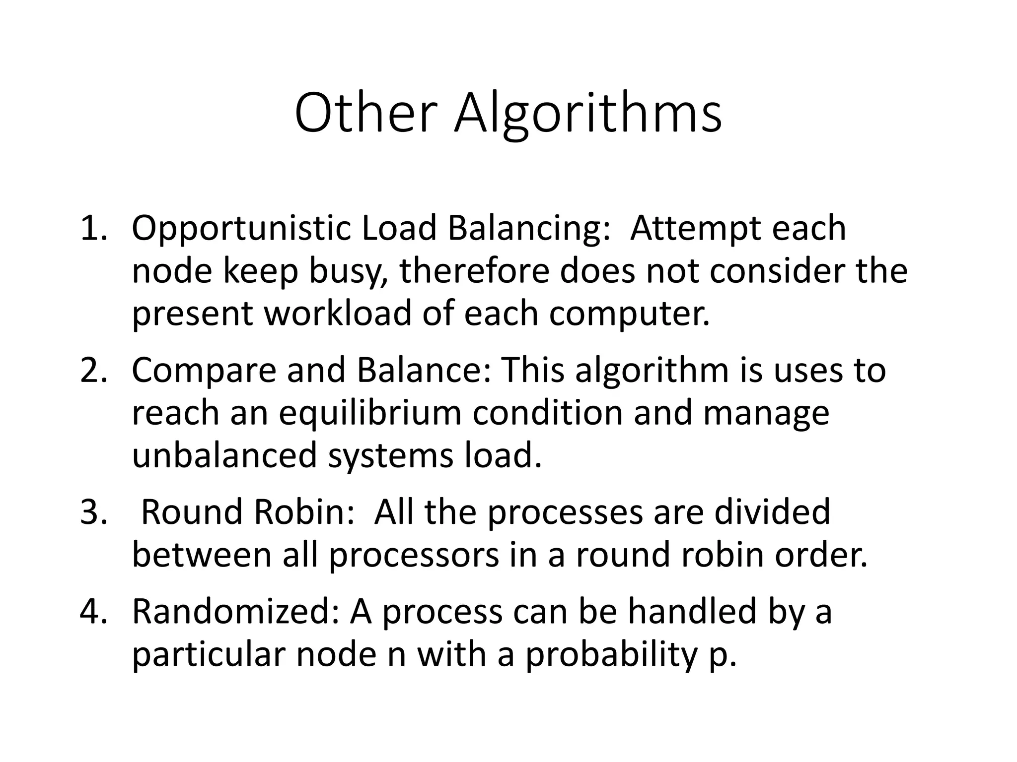 Load balancing in cloud | PPTX