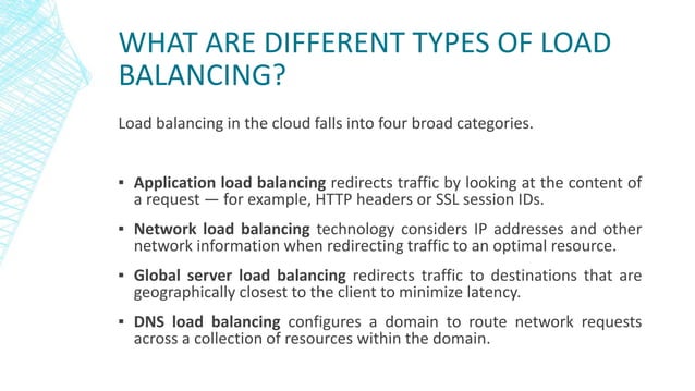 Load balancing in cloud computing.pptx | Cloud Computing | Internet