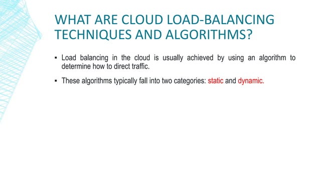 Load balancing in cloud computing.pptx | Cloud Computing | Internet