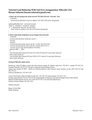 Load balancing n_fail_over | PDF