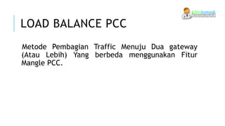 LOAD BALANCING PCC MENGGUNAKAN 2 SPEEDY | PPT