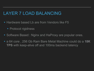 Loadbalancing In-depth study for scale @ 80K TPS | PPTX | Computer Networking | Computing