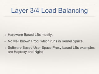 Loadbalancing In-depth study for scale @ 80K TPS | PPT
