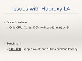 Loadbalancing In-depth study for scale @ 80K TPS | PPT